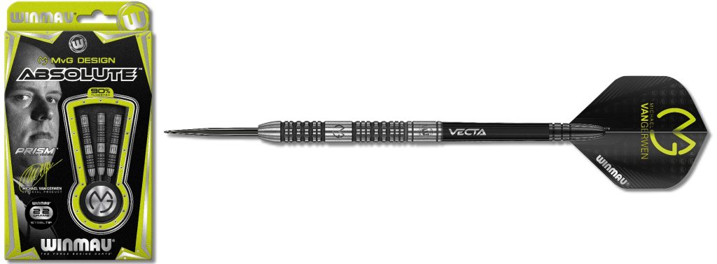 Winmau "MvG Absolute" Steeldart - 22g, 23g oder 24g - Dart Hard
